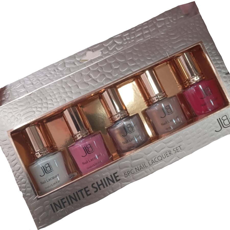 JLB Cosmetics 5-Piece Nail Lacquer Set - Bag Of Brands